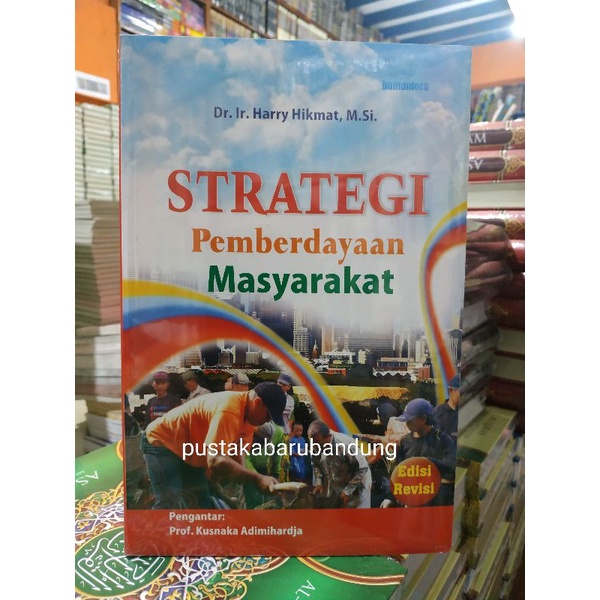 Jual [Original] Buku Strategi Pemberdayaan Masyarakat Terbaru Lengkap Edisi Revisi by Dr Ir ...