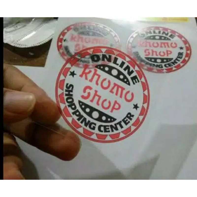Jual cetak sticker transparan tanpa potong 30x46 cm | Shopee Indonesia