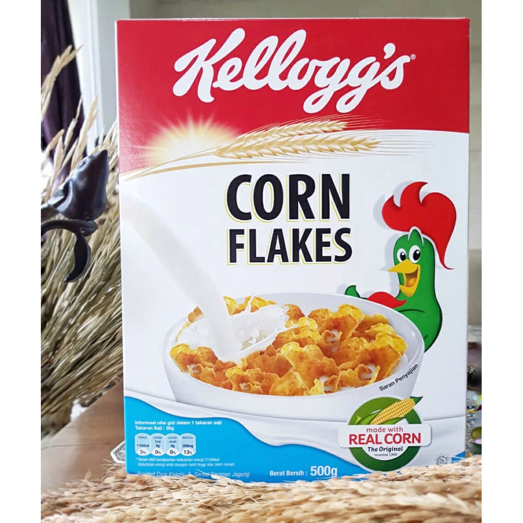 Jual KELLOGG's Corn Flakes 500 gram - Cereal Kellogg's Corn Flakes ...