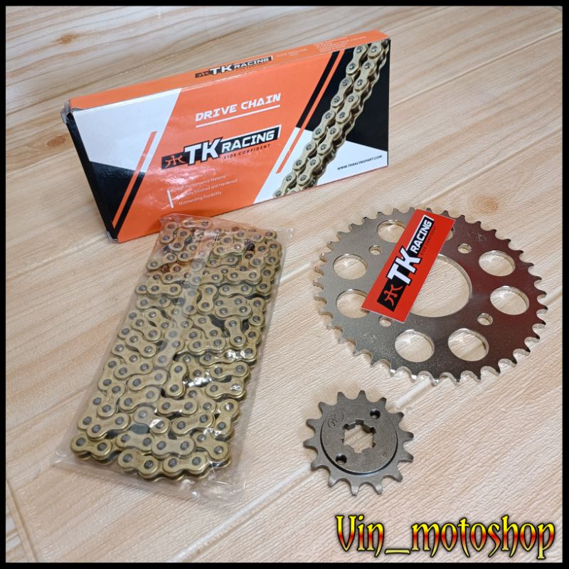 Jual gear set TK Racing 415 Supra x 125 / fit new / Revo absolute/ karisma / Blade TK racing ...