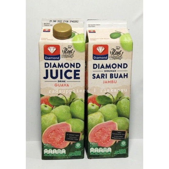 Jual Diamond Juice UnSweet 946ml kemasan Karton, Penyimpanan wajib ...