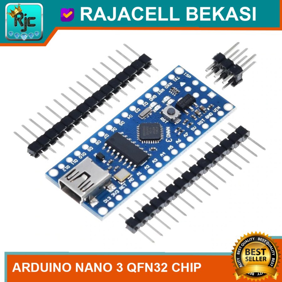 Jual New Arduino Nano 3 R3 QFN32 V3 Compatible Board for Arduino Nano ...