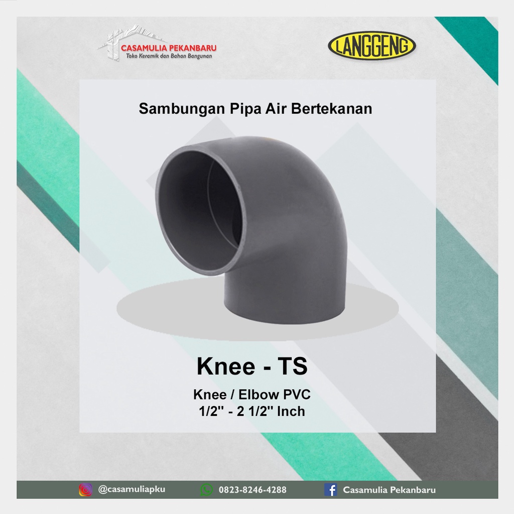 Jual Knee Keni Elbow L 1/2" TS AW Fitting PVC | Shopee Indonesia