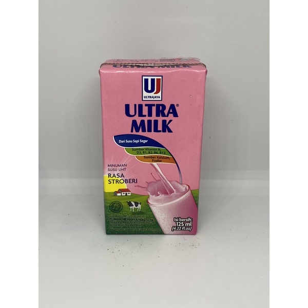 Jual Ultra Milk Susu UHT rasa Stroberi 125ml | Shopee Indonesia