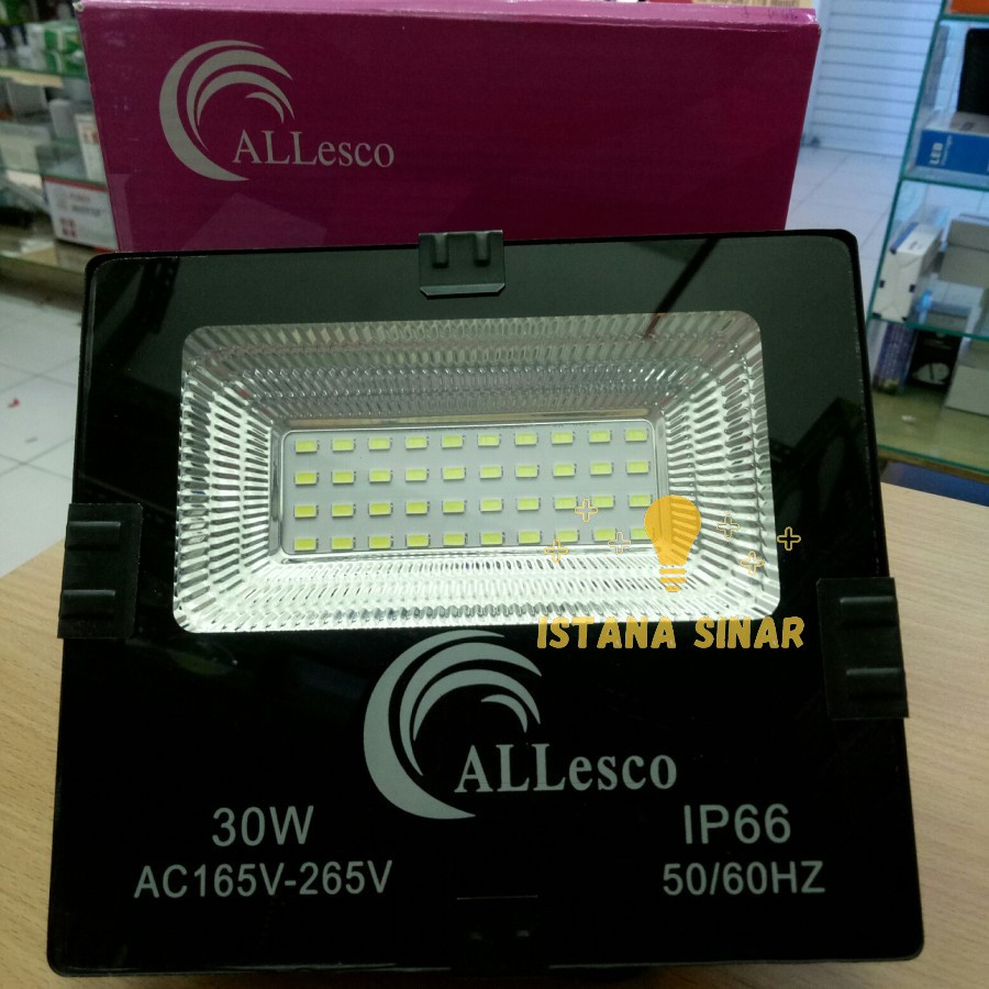 Jual Allesco lampu sorot led 30 watt 30watt led tembak 30 watt outdoor / led flood light ...