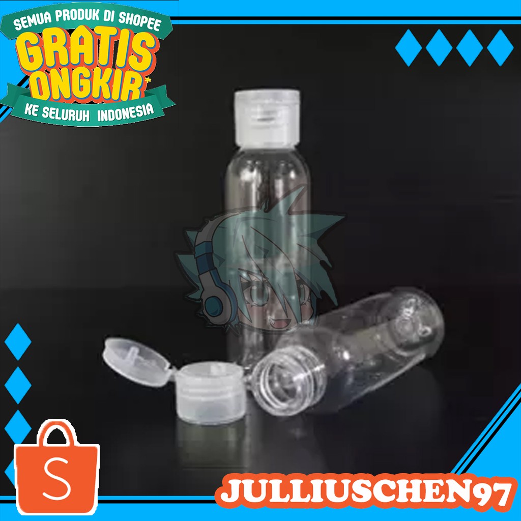 Jual JJ CHEN Botol Fliptop 30 ml & 60ml PET / Botol Plastik 30 dan 60 ...