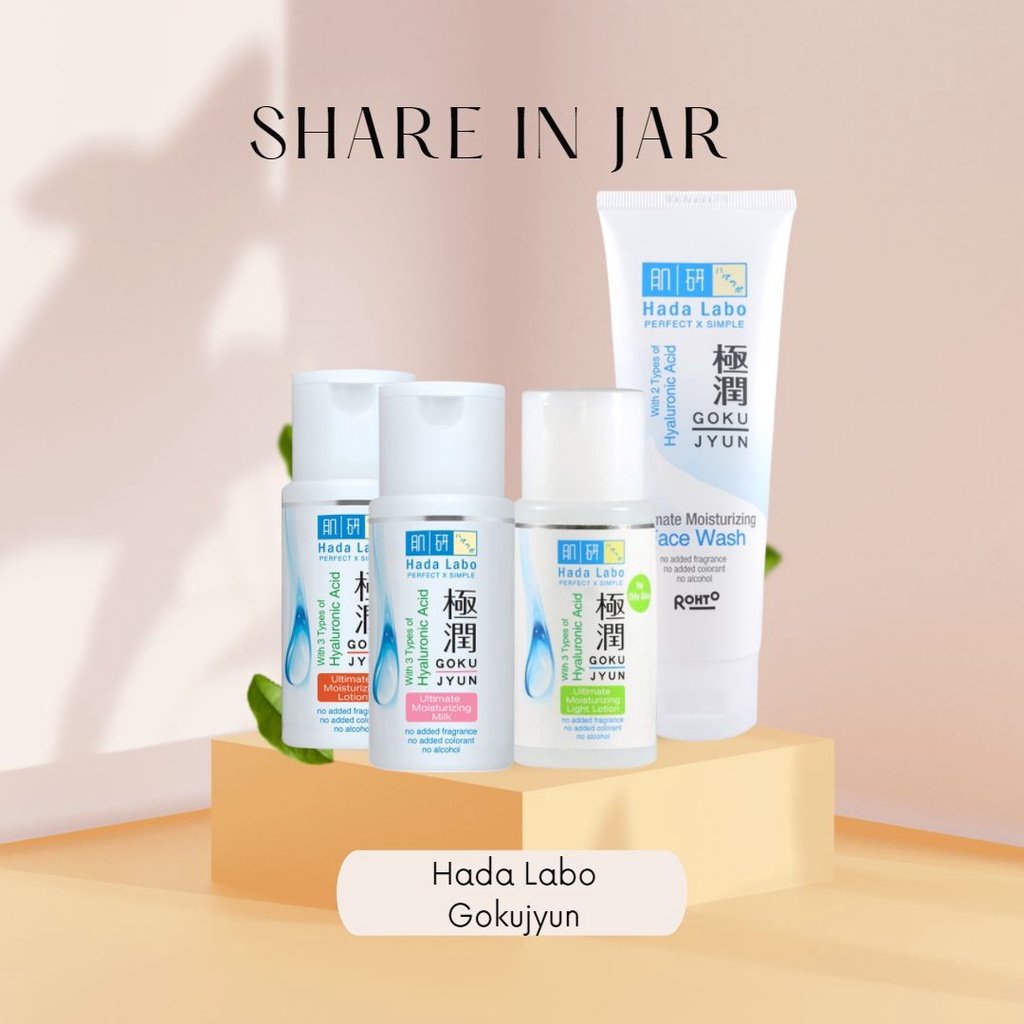 Jual Share in jar Hada labo Goku Jyun Hadalabo Gokujyun moisturizing ...