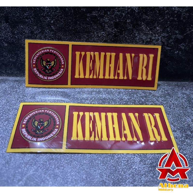 Jual Sticker Plat Kementrian Pertahanan Baru2022 1 pasang ( 2 buah ...