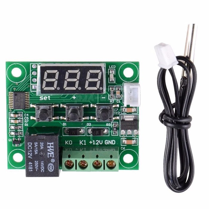 Jual W1209 PCB Hijau Thermostat Digital Temperature Controller Control ...