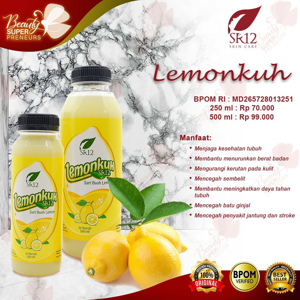 Jual SR12 Lemonkuh (Sari Buah Lemon Asli Kaya Akan Vitamin C Untuk Daya ...