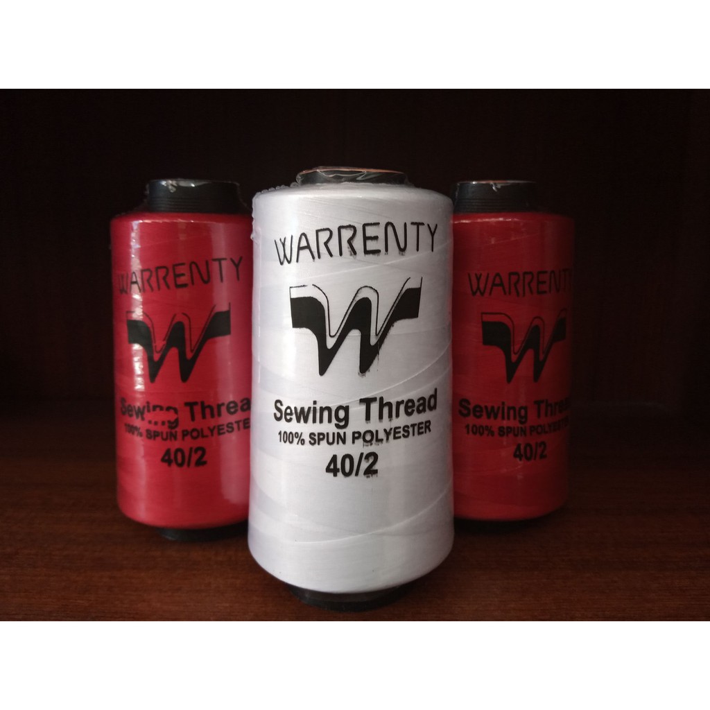 Jual Benang jahit 40/2 spun polyester Merk Warrenty 5000y per cons ...