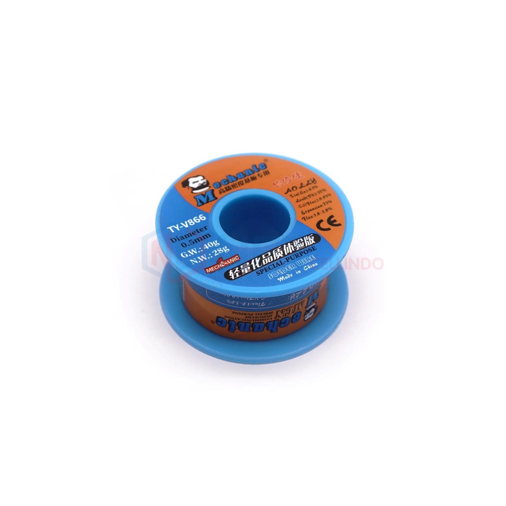 Jual TOOL TIMAH GULUNG MECHANIC TY-V866 0.5MM 40GR | Shopee Indonesia