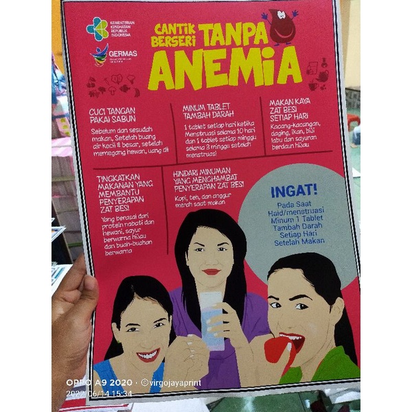 Jual 182 POSTER TANDA ANEMIA | Shopee Indonesia