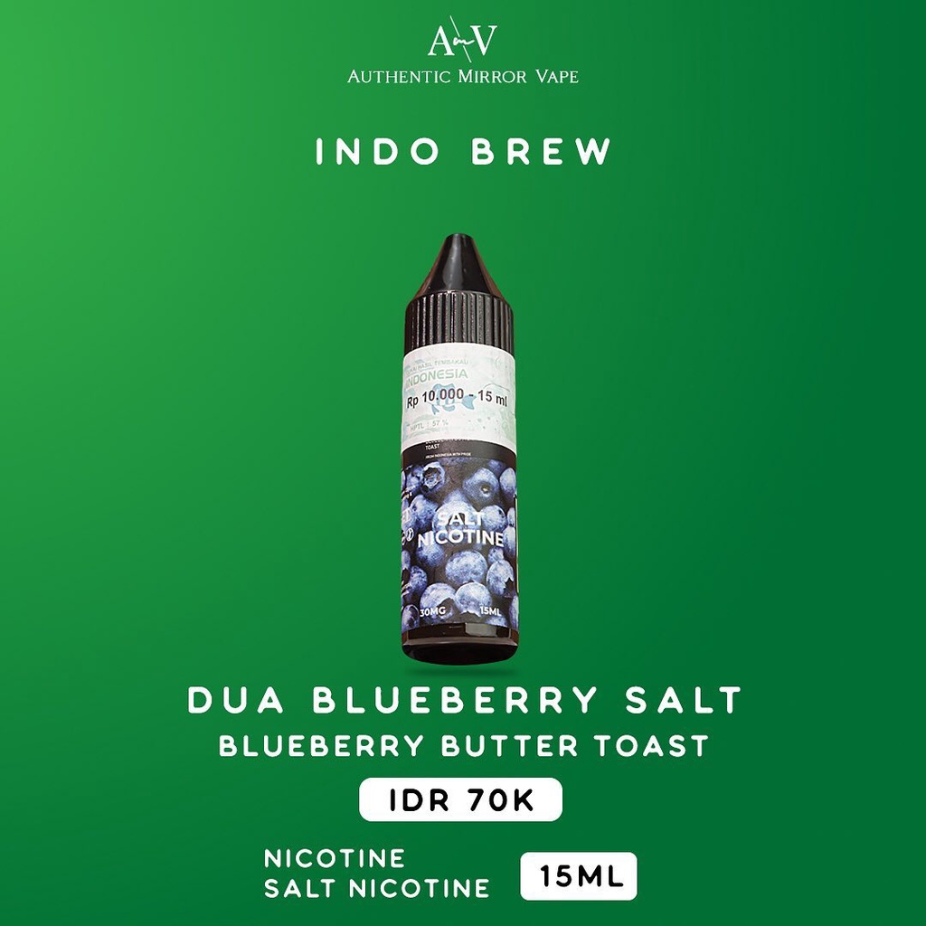 Jual Dua Blueberry Salt Nic 15ML Authentic By Indo Brew - LF | Shopee ...