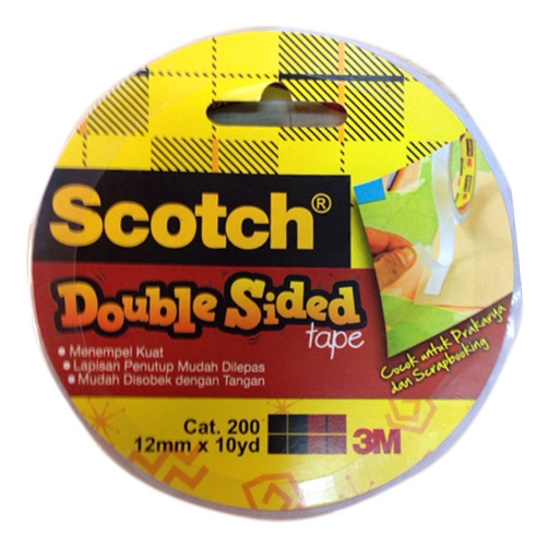 Jual Pusapu Double Tape 3M Solatip Lakban 12 mm x 100 Y 200 SCOTCH ...
