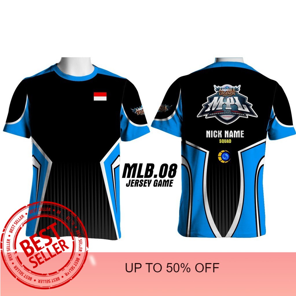 Jual JERSEY BAJU KAOS GAMING GAME CUSTOM DESAIN SENDIRI MOBILE LEGEND ...