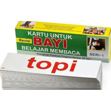 Jual FLASH CARD Bayi Belajar Membaca seri 1 - Kartu Baca Belajar ...