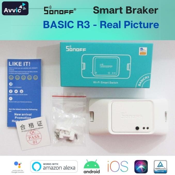 Jual Sonoff Basic R3 Diy Wireless Wifi Iot Wifi Smart Switch Saklar ...