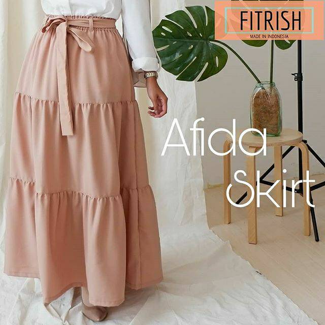 Jual ROK RUFFLE/ ROK UMPAK/ AFIDA SKIRT | Shopee Indonesia