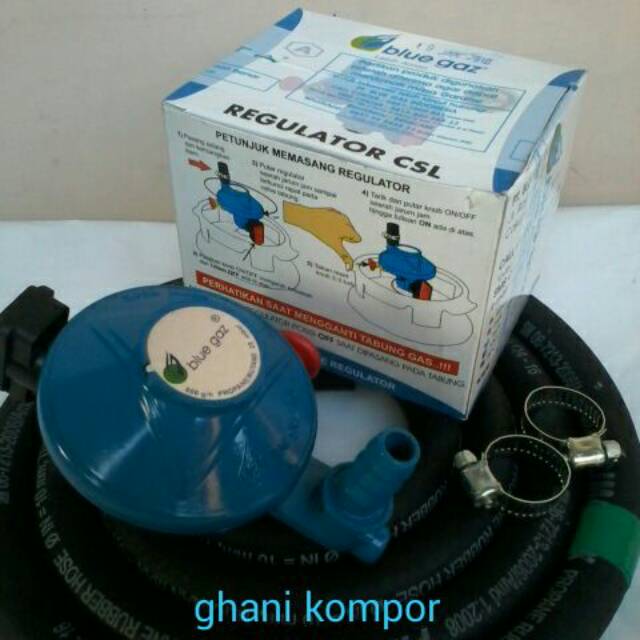 Jual Regulator blue gaz dan selang blugaz 3 lapis | Shopee Indonesia