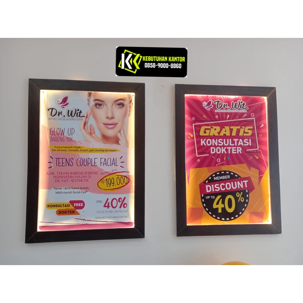 Jual Jual Papan Neon Box LightBox Custom Menu Cafe LED Lightpad ...