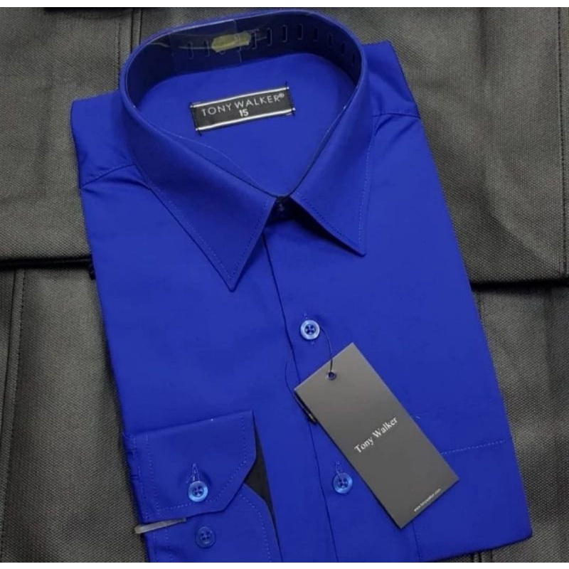Jual Kemeja Pria Tony Walker Casual Polos Lengan Pendek | Shopee Indonesia