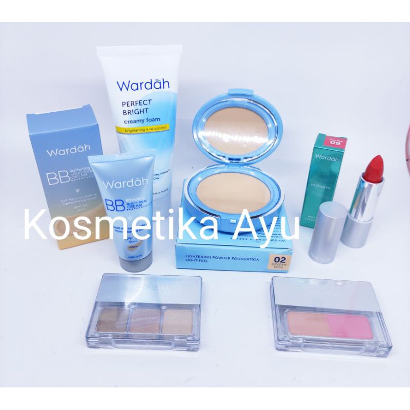 Jual Wardah Paket Makeup Lengkap/Wardah Original/Wardah Paket Seserahan ...