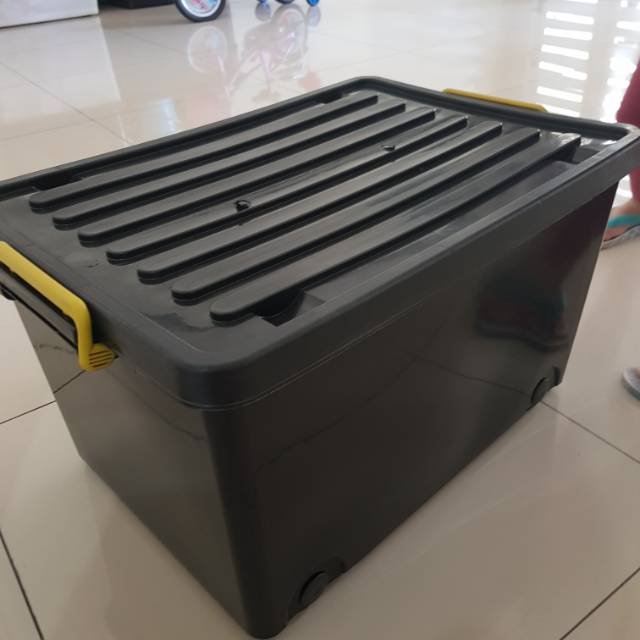 Jual 3 pcs box 65 hitam / Container box Hitam 65 / Box Container ...