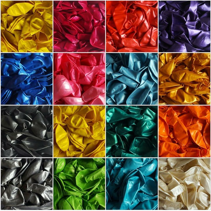 Jual balon metalik per pack isi 100 pcs / balon metalik 12 inch / balon ...