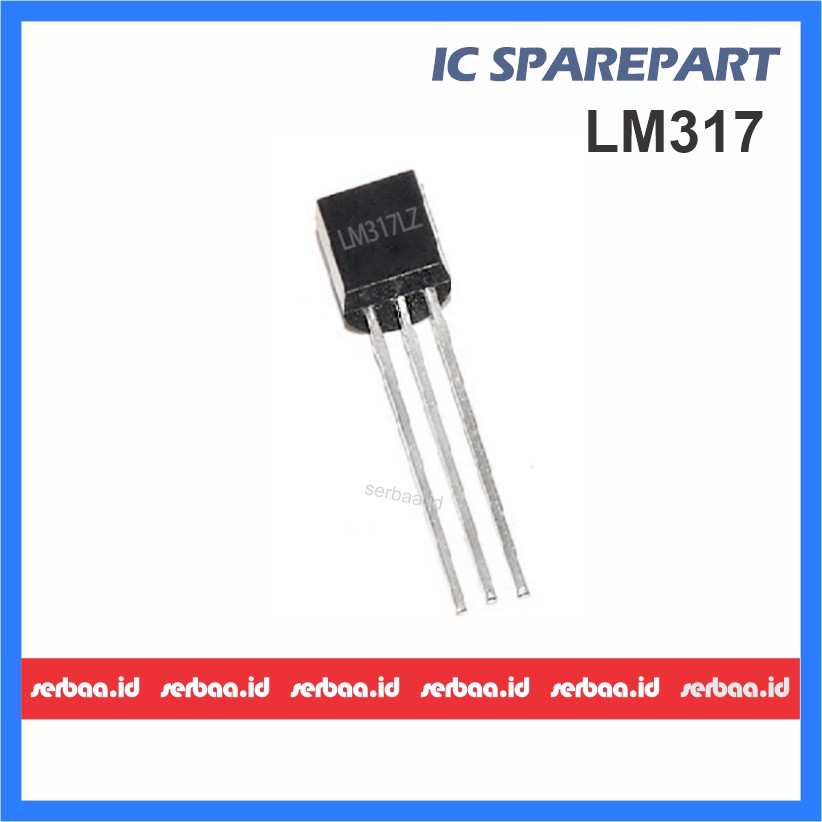 Jual LM317 LM317L LM317LZ in-line TO-92 Low Dropout Three-Terminal ...