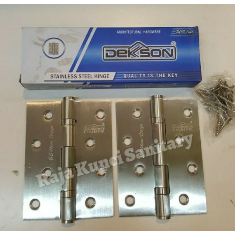 Jual Engsel Dekson 4"X3"x2mmx2BB Stainless Ecoline/Engsel Pintu/Hinge ...