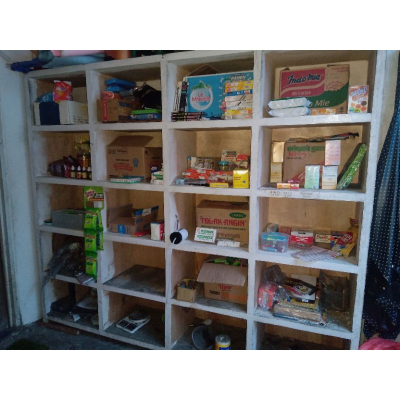 Jual RAK KAYU 20 KOTAK POLOS - Rak Laundry Toko Buku Toko Baju Gudang ...