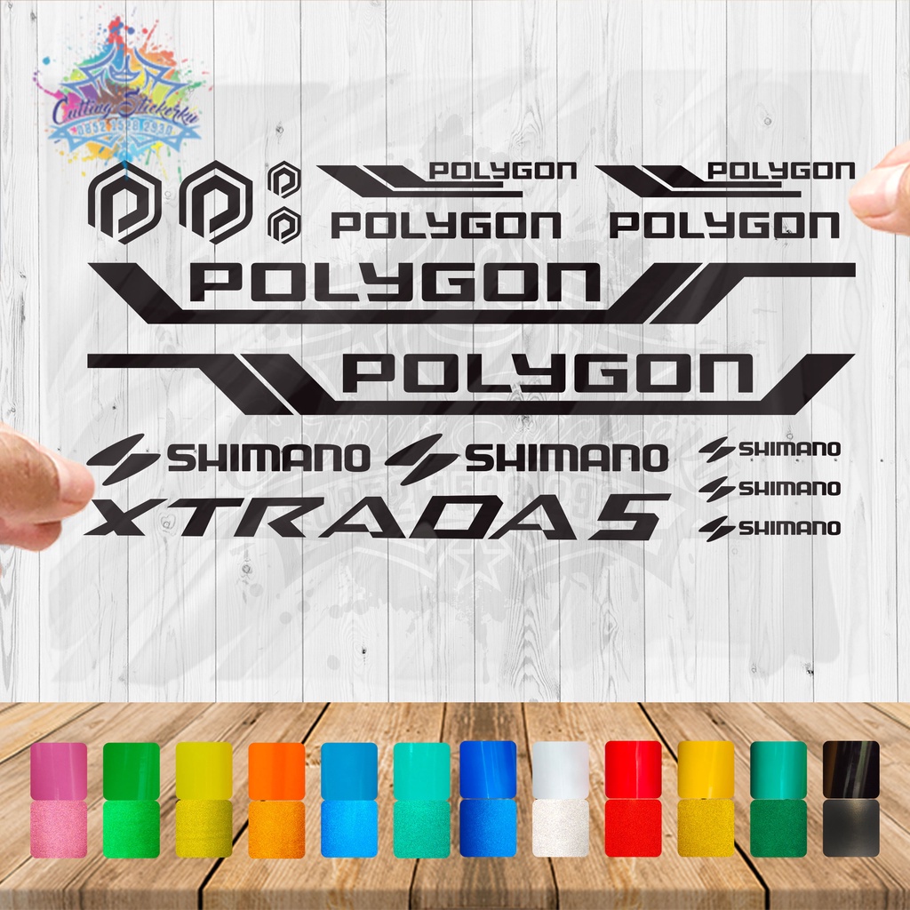 Jual Polygon Extrada 5 Variasi Sepeda Sticker Frame Aksesoris Body ...