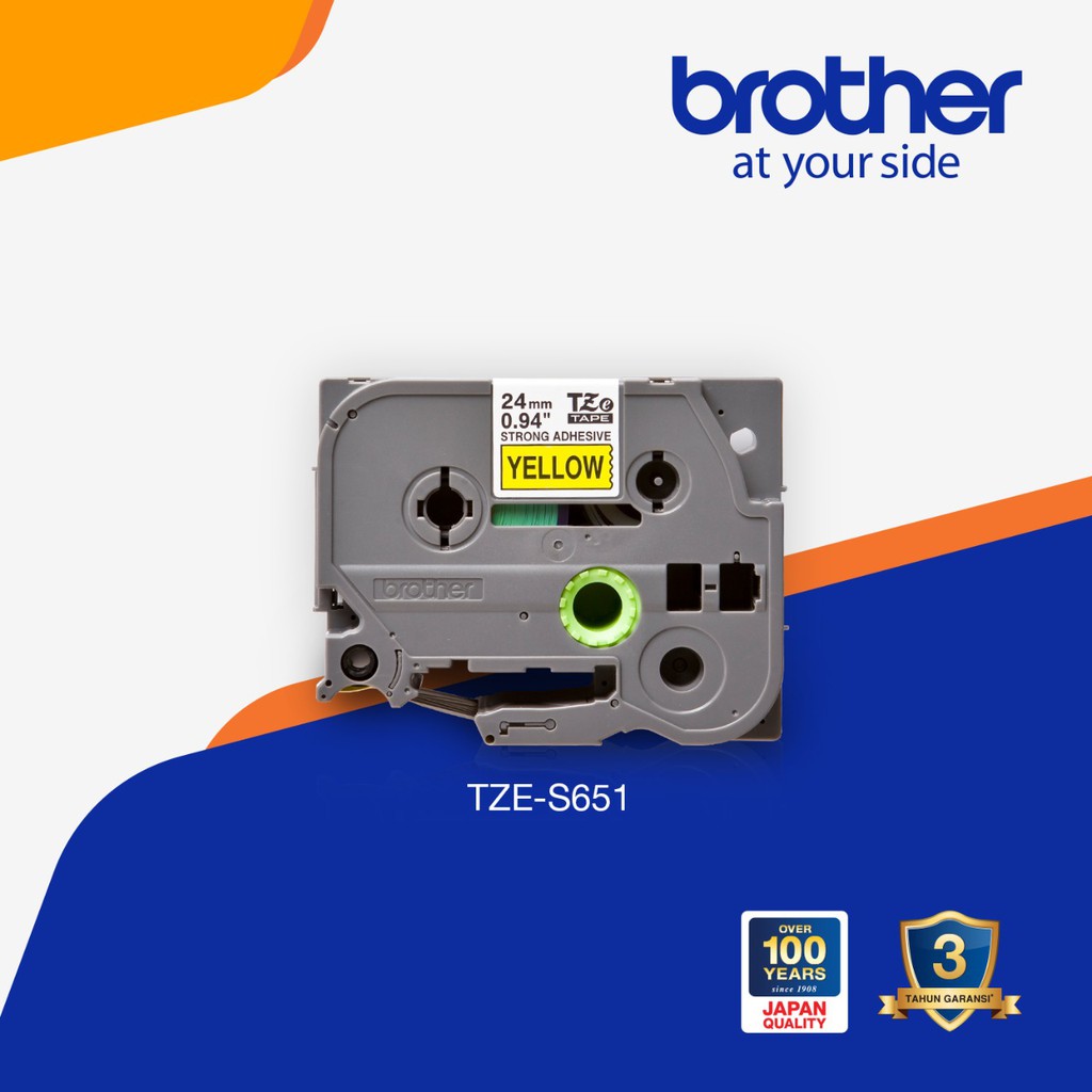 Jual Brother Label Tape TZE-S651 Laminated Tapes Strong Adhessive ...