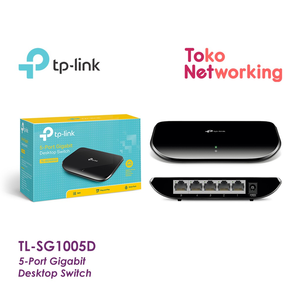 Jual TP-LINK TL-SG1005D: 5-Port Gigabit Desktop Switch | Shopee Indonesia