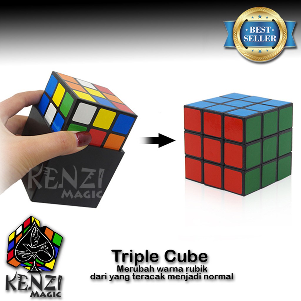 Jual Triple Cube Magic - Alat Sulap Rubik | Shopee Indonesia