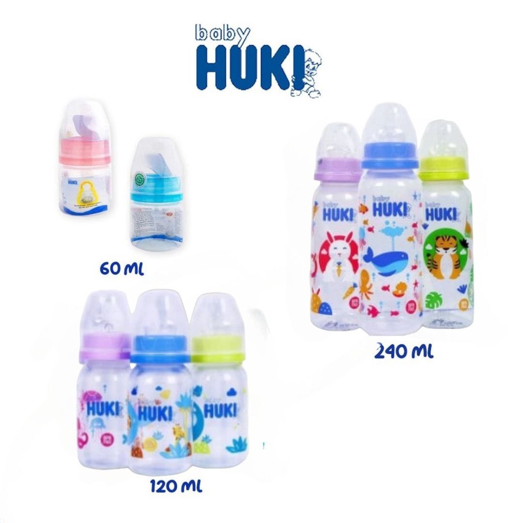 Jual Baby Huki Dot Gepeng Botol susu Bayi Dot Orthodontic 60ml 120ml ...