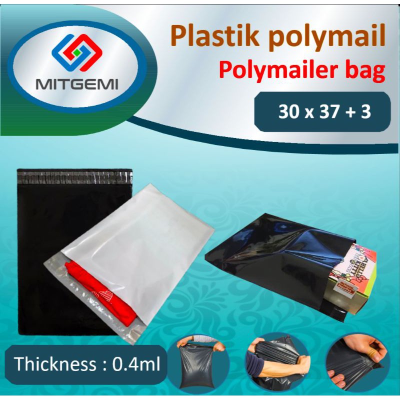 Jual plastik polymail - amplop polymailer - poly mailer bag uk 30 x 37 ...
