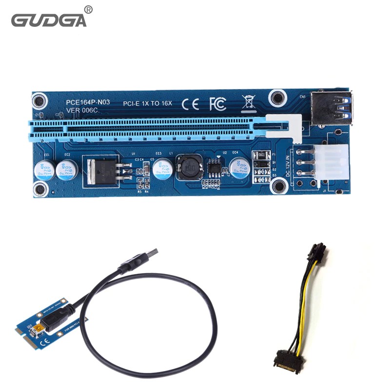 Jual Bebas ongkir Riser card Mini PCI-Eextender to PCIE 16X Card Slot ...