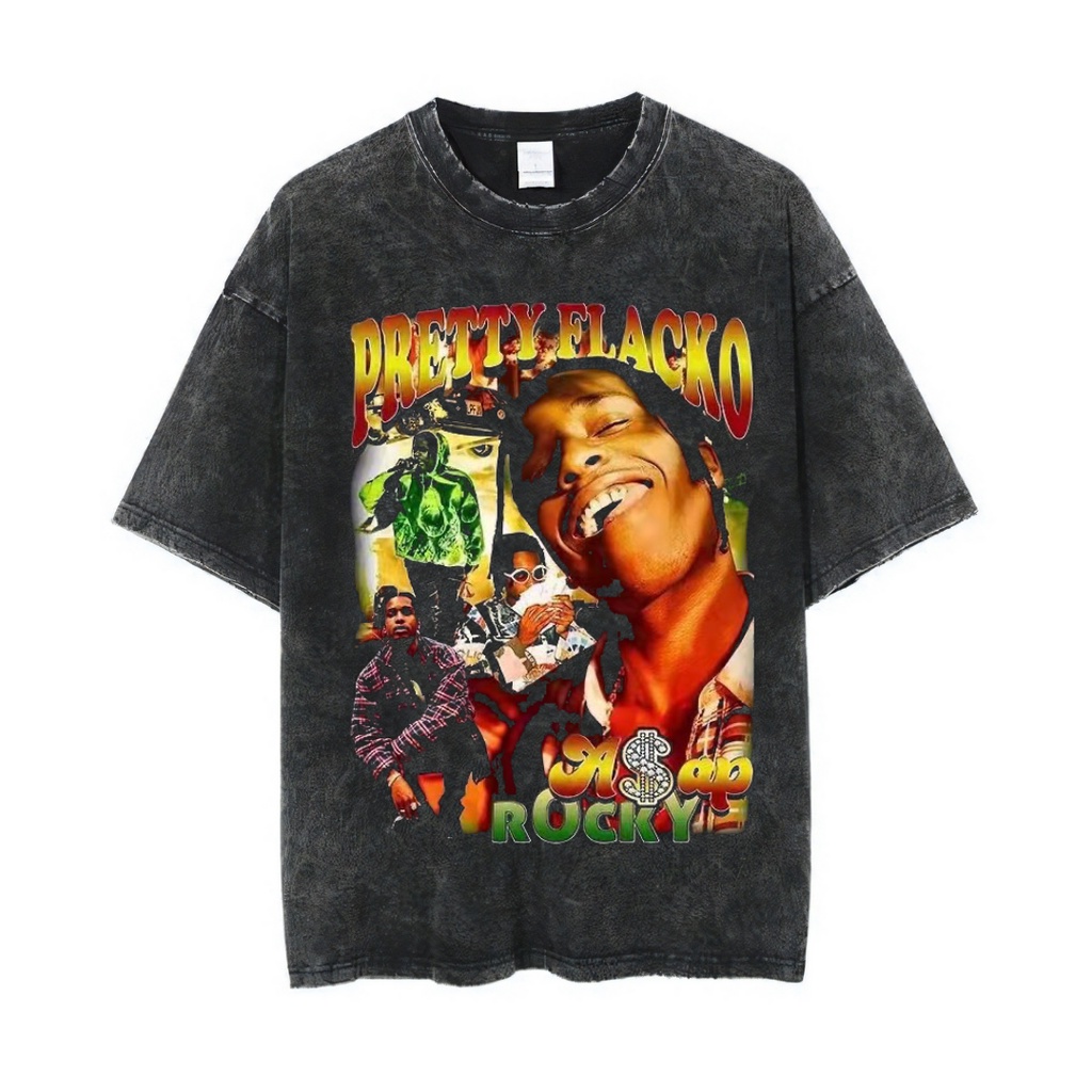 Jual Psycho Crucify "Pretty Flacko Asap Rocky" Oversized T-Shirt ...
