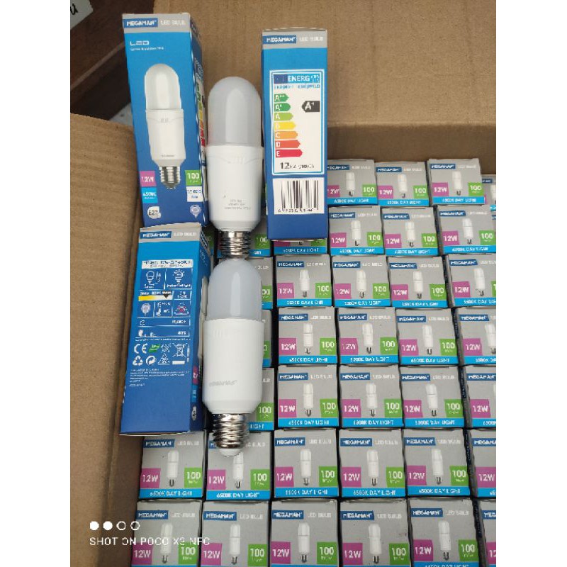 Jual MEGAMAN LED P BULB 12 Watt 6500K Daylight Stick Bulb 12W Cahaya Putih | Shopee Indonesia
