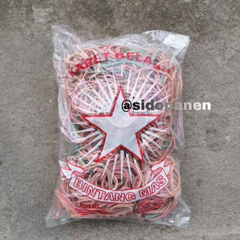 Jual KARET GELANG WARNA WARNI KUALITAS MEDIUM MEREK BINTANG MAS PUTIH ...