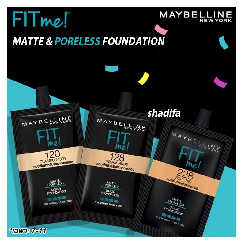 Jual Maybelline Fit Me Foundation Sachet 5 ml Travell Size | Shopee ...