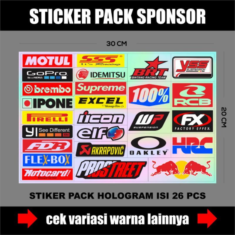 Jual Sticker Sponsor , Sticker Helm , Stiker Visor Helmet / Stiker Kata Kata / Kata Kata Gaul ...