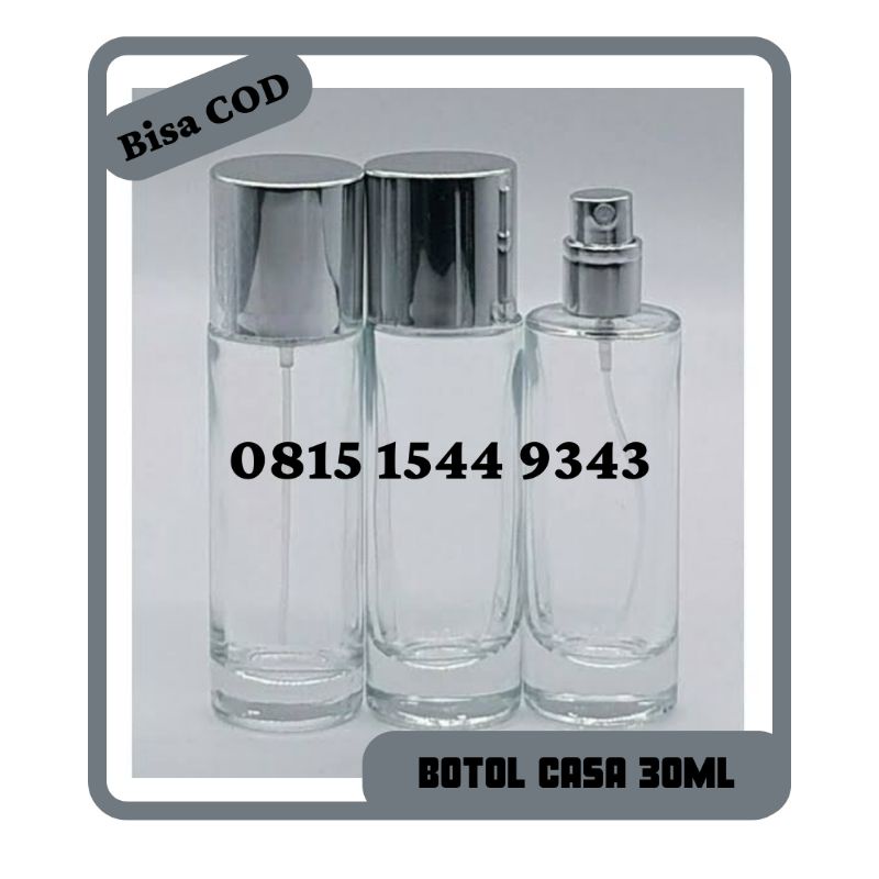 Jual Botol casa 30ml - botol parfum 30ml - botol kaca 30ml | Shopee ...