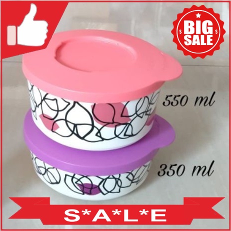 Jual Tupperware Illumina Bowl 550ml wadah tutup rapat Tupperware ...