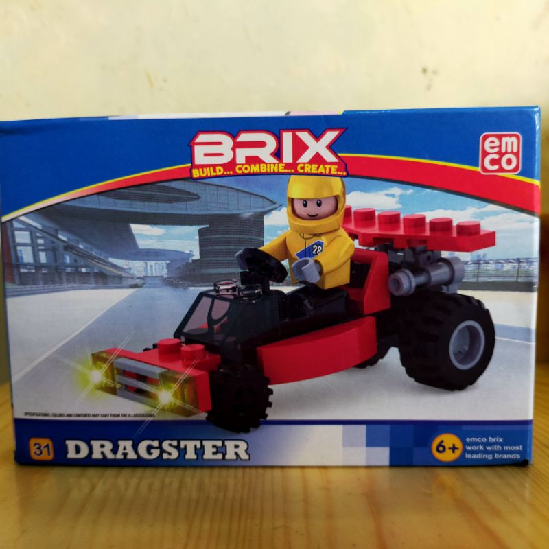 Jual Lego Emco Brix Small Blocks Police ATV/ Fire Patrol | Shopee Indonesia