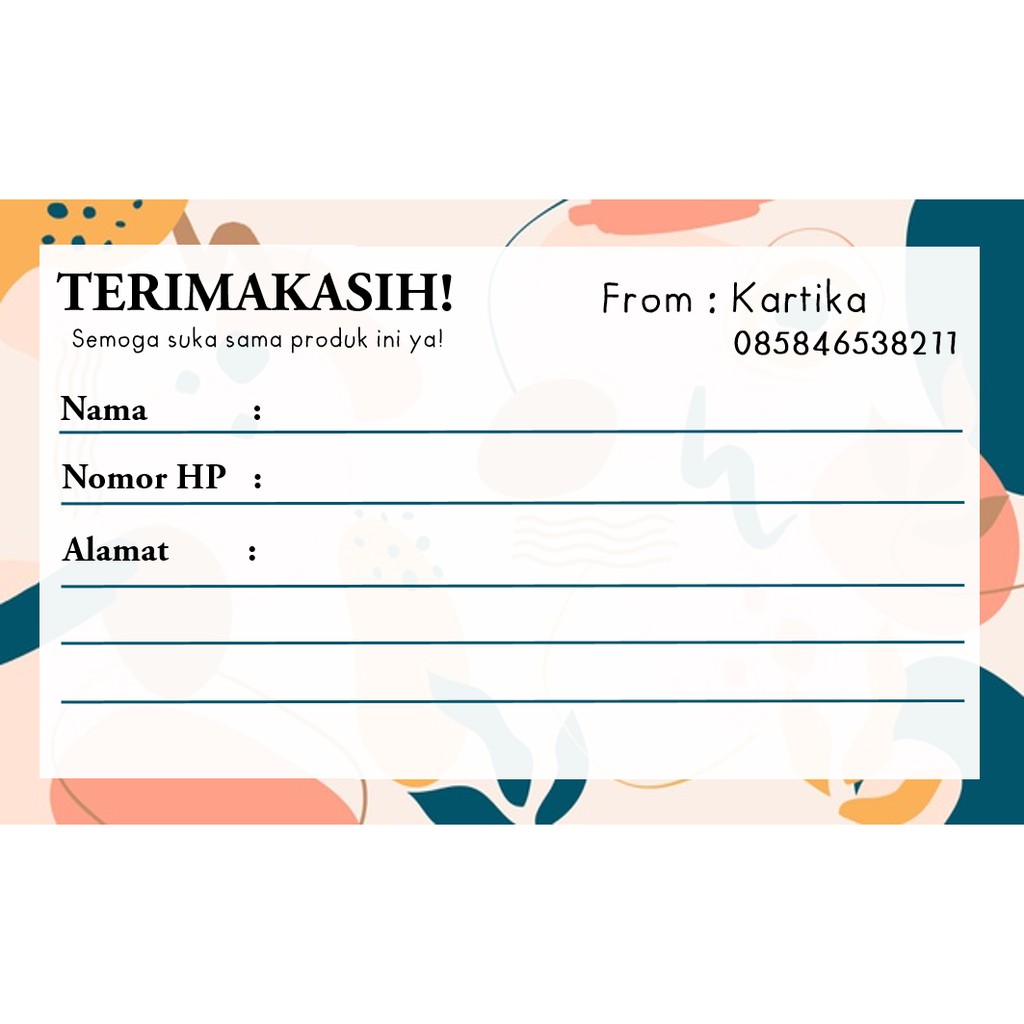 Jual 69 PCS FREE DESIGN SHIPPING STICKER / SHIPPING CARD / STICKER ...