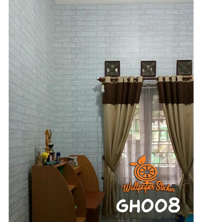 Jual Terbaru - Wallpaper Dinding White Brick Walpaper Dinding Batu Bata ...
