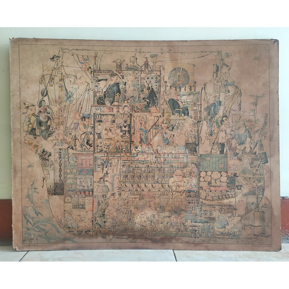 Jual Poster Langka Karya Rogier Mekel dari Belanda Berjudul The Ship ...